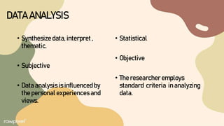 qualitative research versus quantitative | PPT