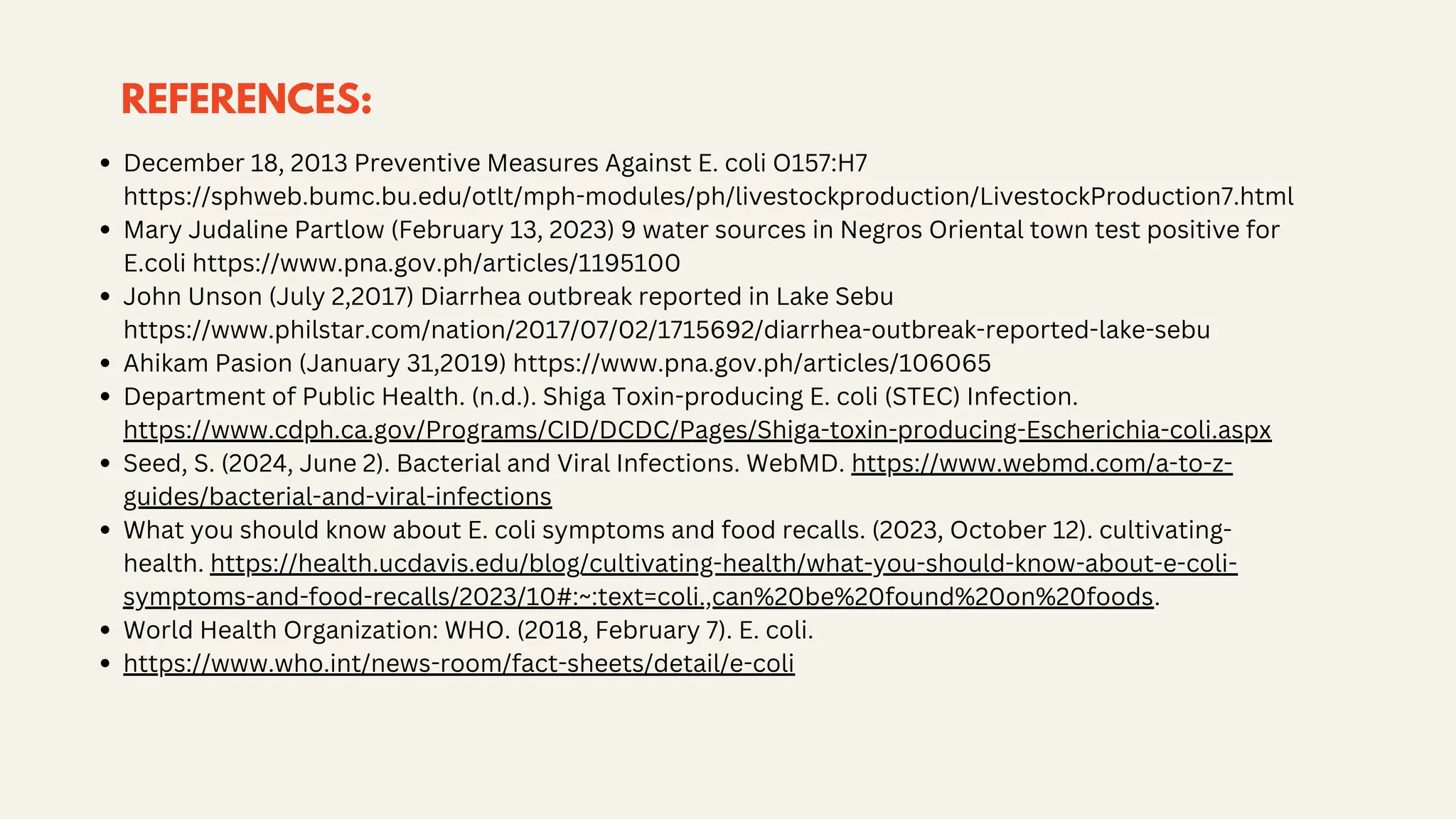 Shiga toxin producing (stec) also known as e. coli | PPT