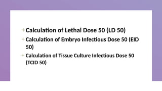 Titration of microbes, Eid/TCID50...pptx | Infectious Diseases | Diseases and Conditions
