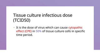 Titration of microbes, Eid/TCID50...pptx | Infectious Diseases | Diseases and Conditions