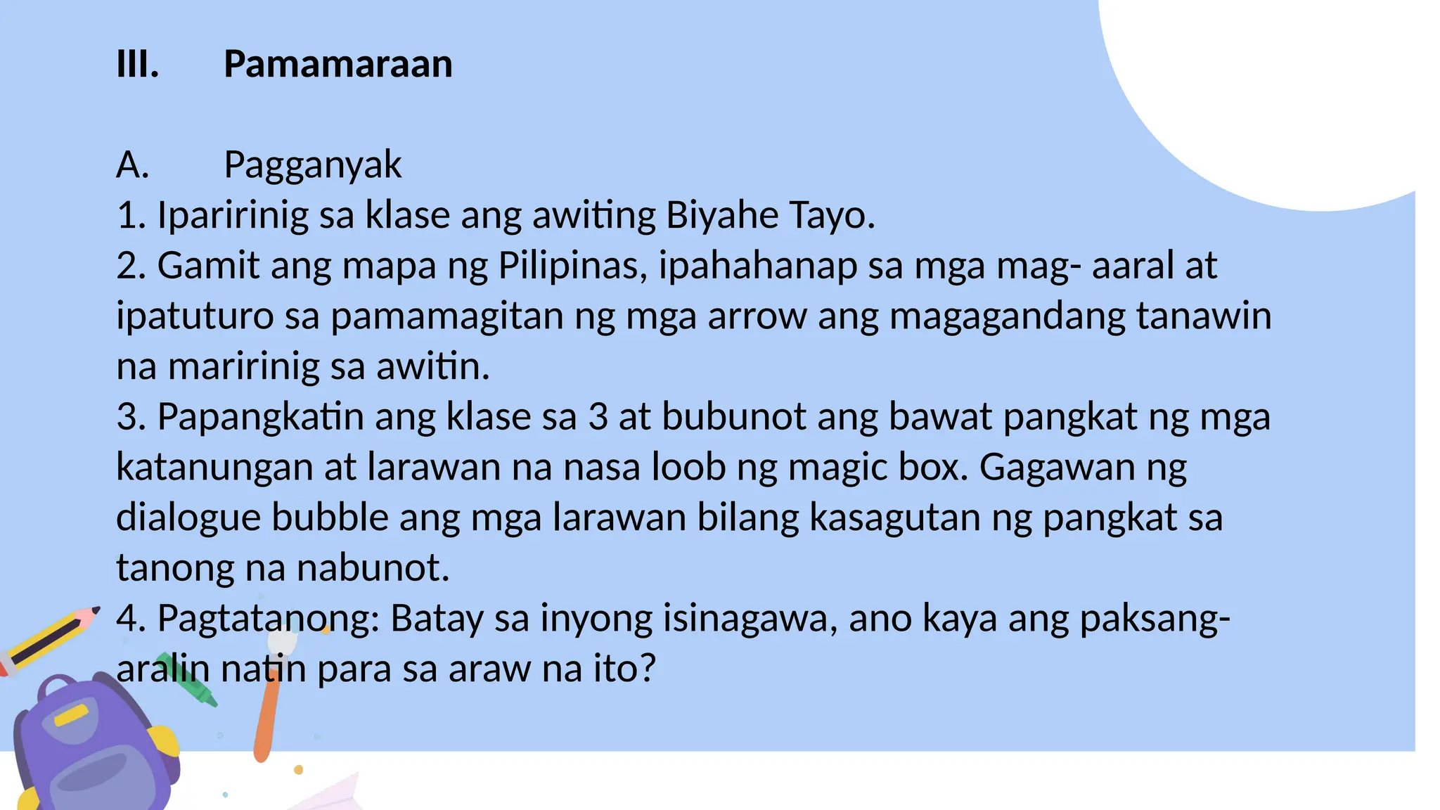Mga banghay aralin at kagamitan sa pang pagtuturo | PPTX