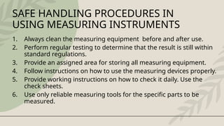 THE IMPORTANCE OF MEASURING INSTRUMENTS MAINTENANCE | PPTX