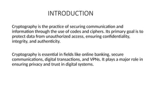 Cryptography is the practice of securing communication and information | PPT