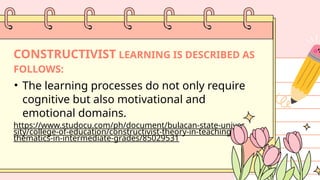 Powerpoint Presentation- Constructivist Theory | PPT