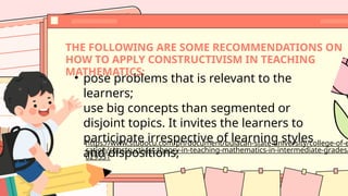 Powerpoint Presentation- Constructivist Theory | PPT