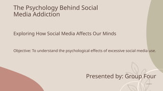 social media addiction, causes, effects and solution | PPTX