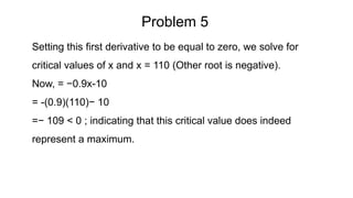 Presentation on Maxima and Minima (2nd Derivative Test) | PPTX