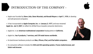 A Presentation on Apple - Iphone | PDF