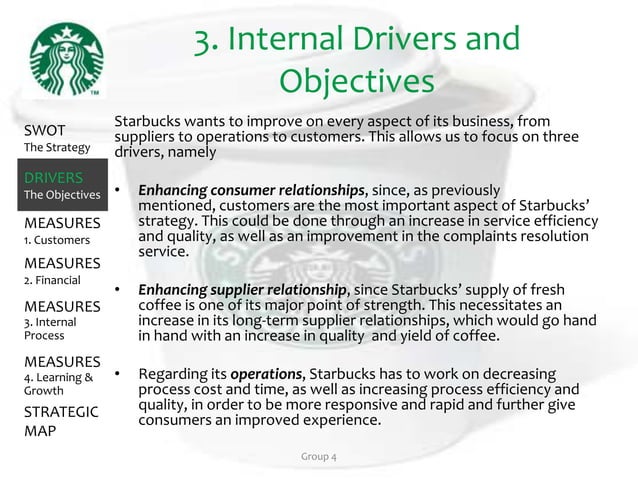 Strategic Map of Starbucks Coffee Company | PPTX | Business Operations ...