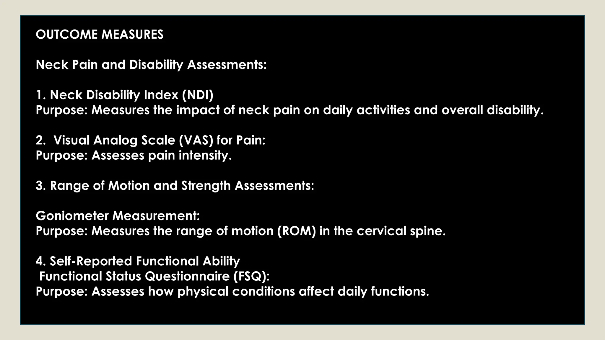 Assessment of neck pain and associated physical diability.pptx