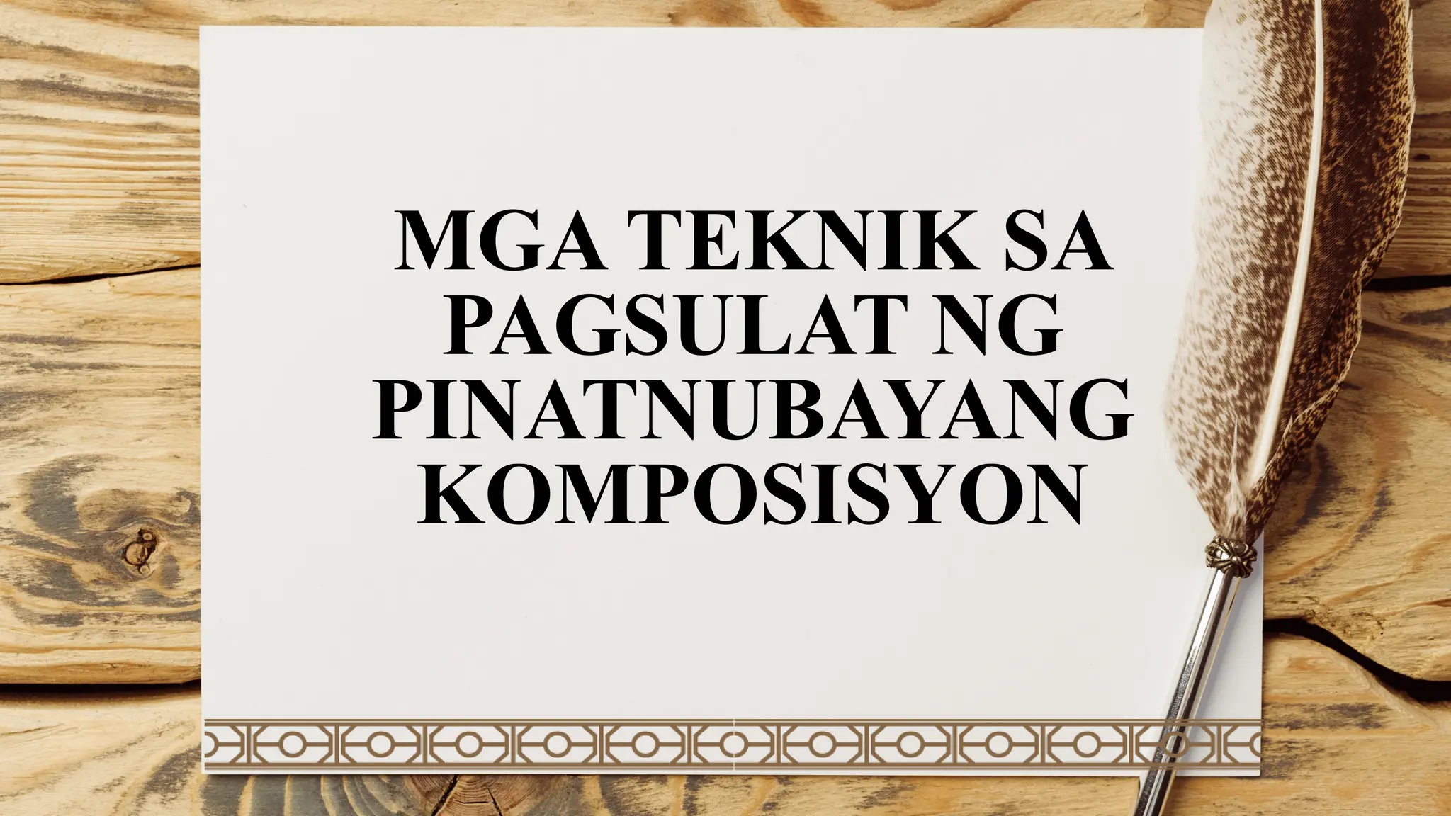 Mga Teknik sa Pagsulat ng pinatnubayang komposisyon | PPTX