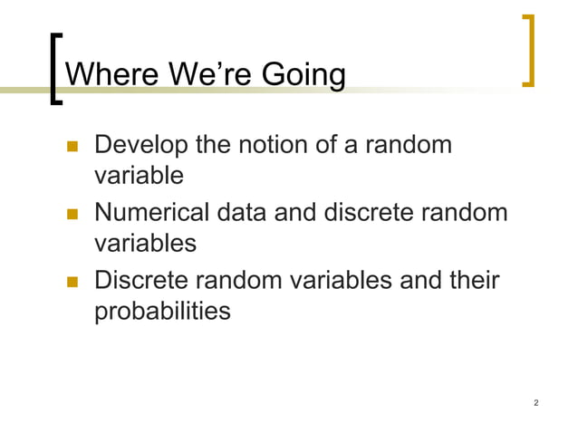 random variable and distribution | PPTX