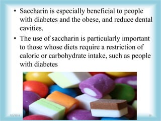 Saccharine | PPTX