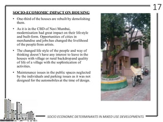 Socio Economic Determinants in Low Scale Mixed Use Developments | PDF