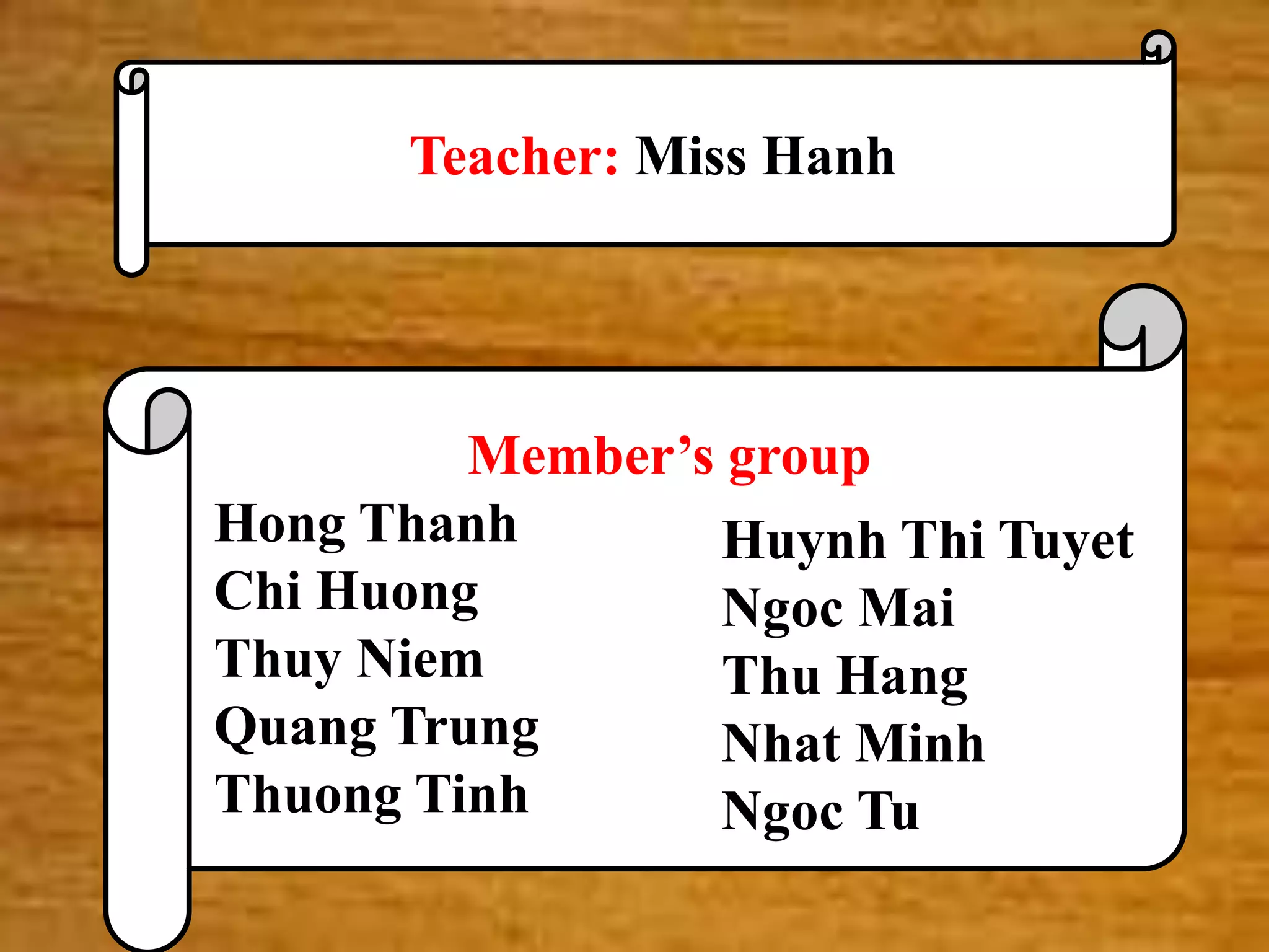 Group 4 words | PPT