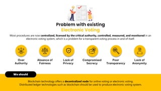 Blockchain project: e-voting system based upon blockchain technology | PPTX
