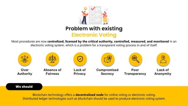 Blockchain project: e-voting system based upon blockchain technology | PPTX
