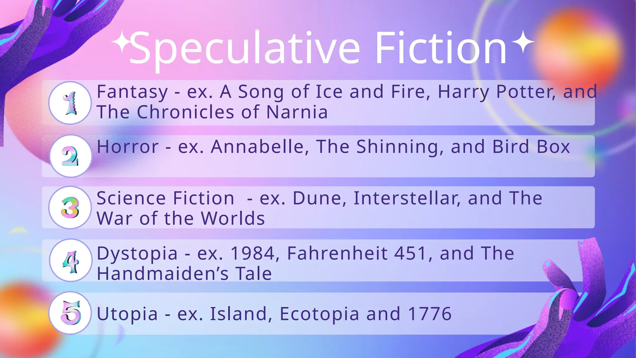 21st century literature genre presentation | PPTX