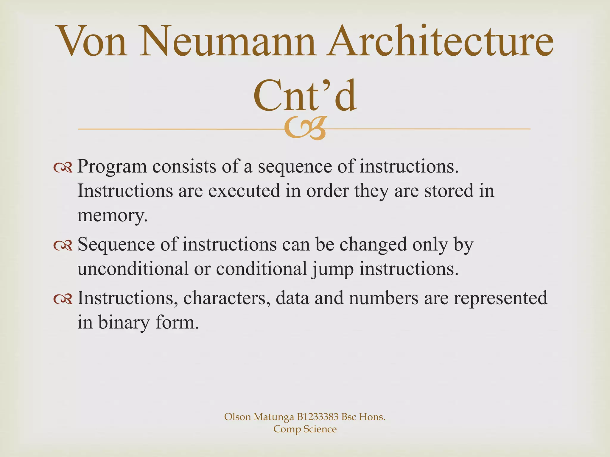 Von Neumann vs Harvard Architecture | PPTX