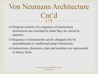 Von Neumann vs Harvard Architecture | PPTX