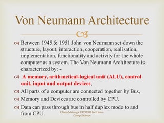 John Von Neumann Computer Architecture