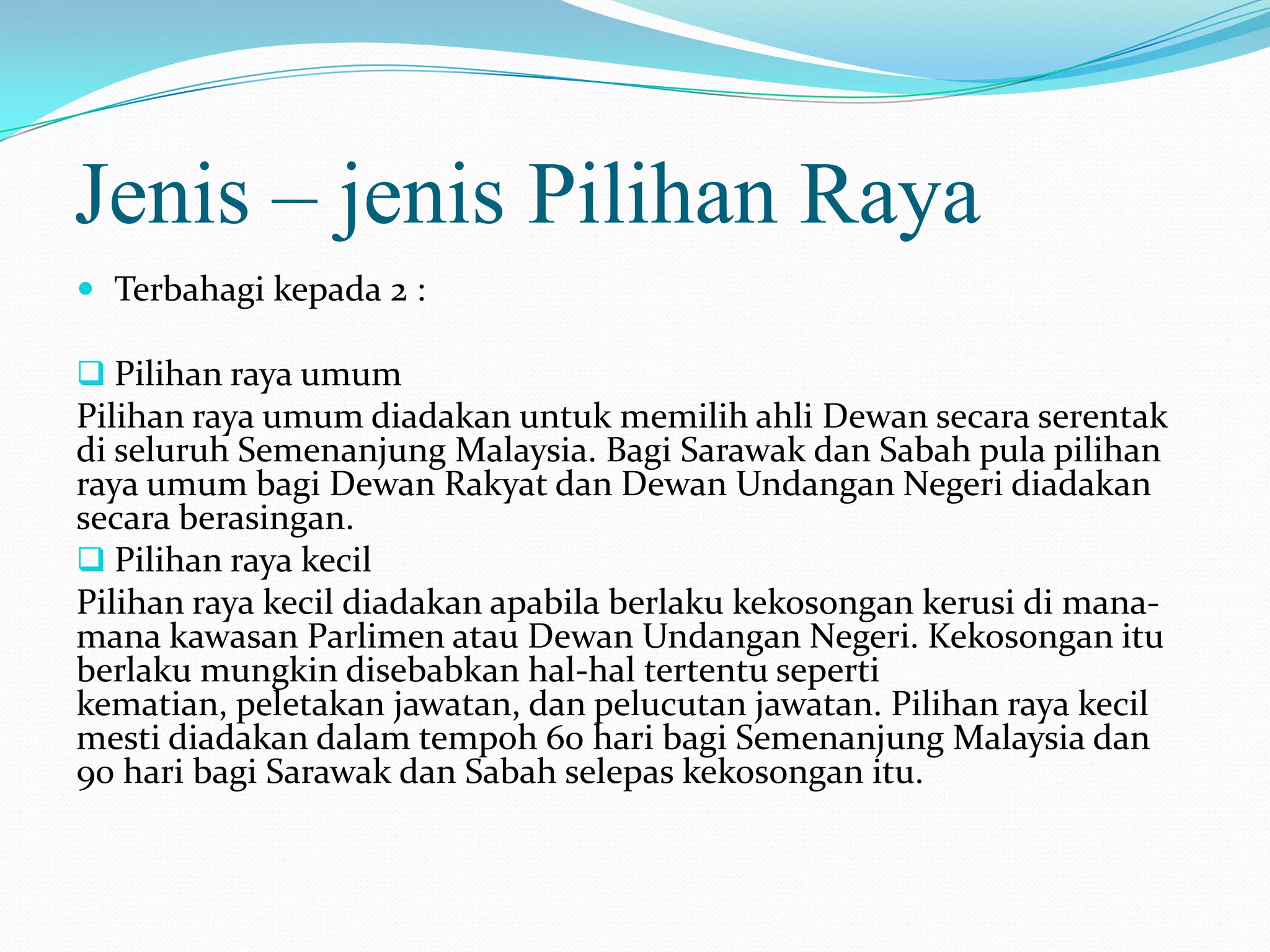 Pilihanraya di Malaysia | PPSX