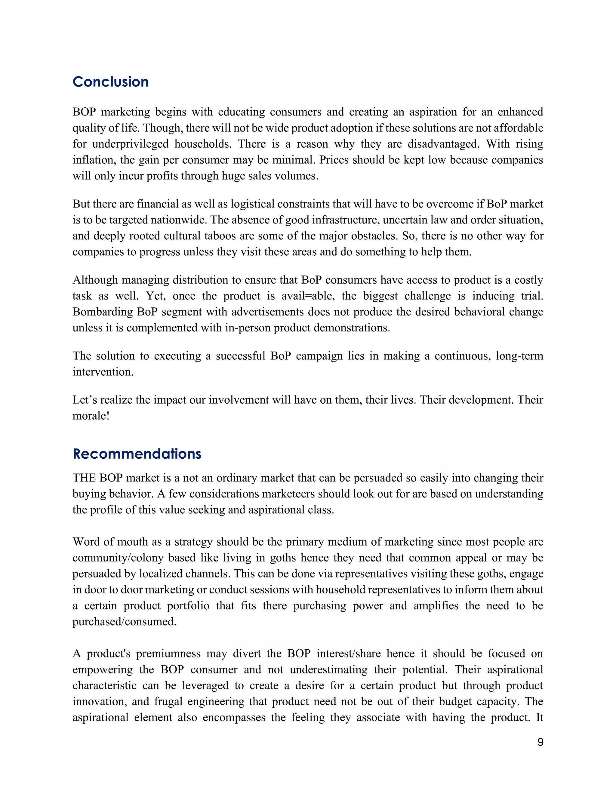 Bottom of The Pyramid | PDF