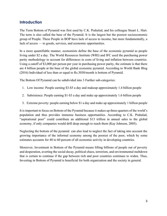 Bottom of The Pyramid | PDF