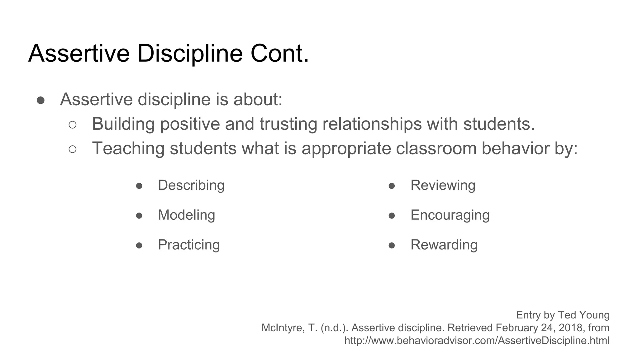Group 4: Assertive Discipline | PPTX | Educational Assessment | Education