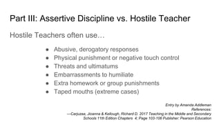 Group 4: Assertive Discipline | PPTX | Educational Assessment | Education