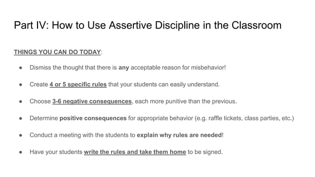 Group 4: Assertive Discipline | PPTX | Educational Assessment | Education