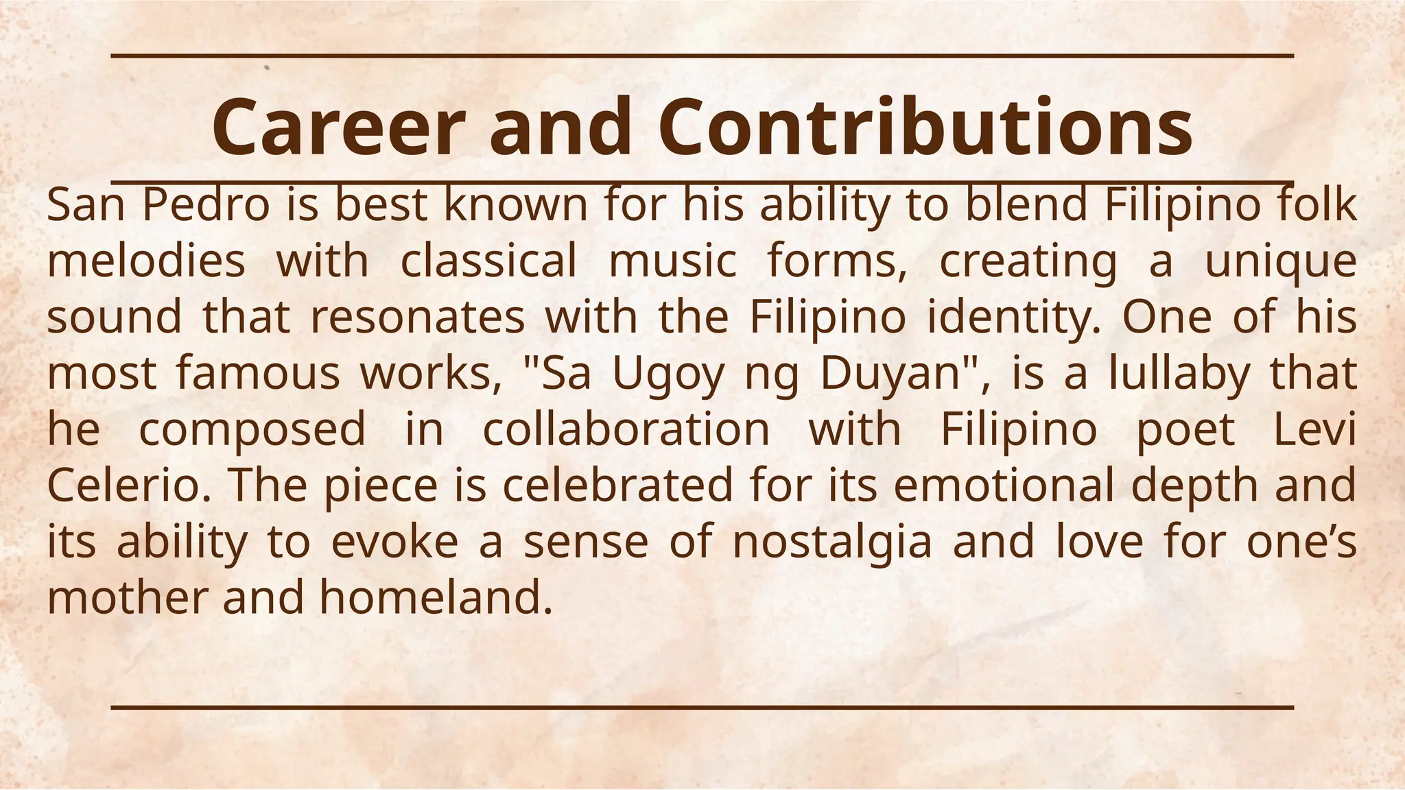 Renowned artist who contributes and was awarded | PPTX