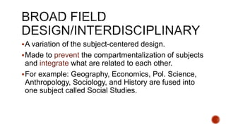 Group 4 curriculum_design | PPTX | Primary Education | Education