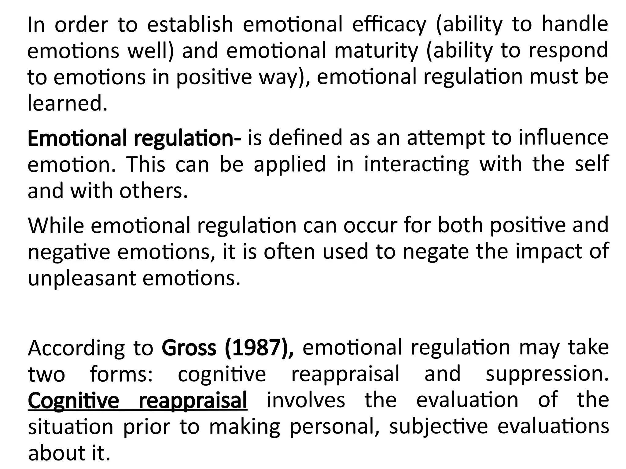 Emotional Regulation is the Ability to Control Emotions | PPTX