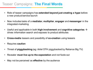 Teaser Advertising - Why Do Brands Use Them & When Will They Be ...