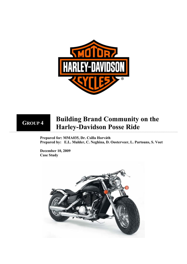 Harley Davidson Case Study | PDF | Motorcycles | Automotive