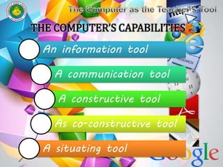 Computer as the Teacher's Tool | PPTX