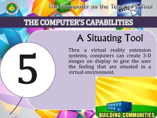 Computer as the Teacher's Tool | PPTX