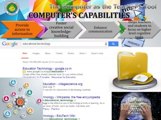 Computer as the Teacher's Tool | PPTX
