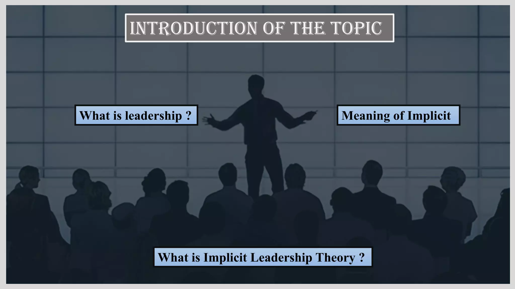 implicit leadership style | PDF