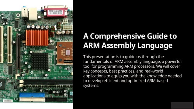 microprocessors and ARM Assembly Language | PPTX