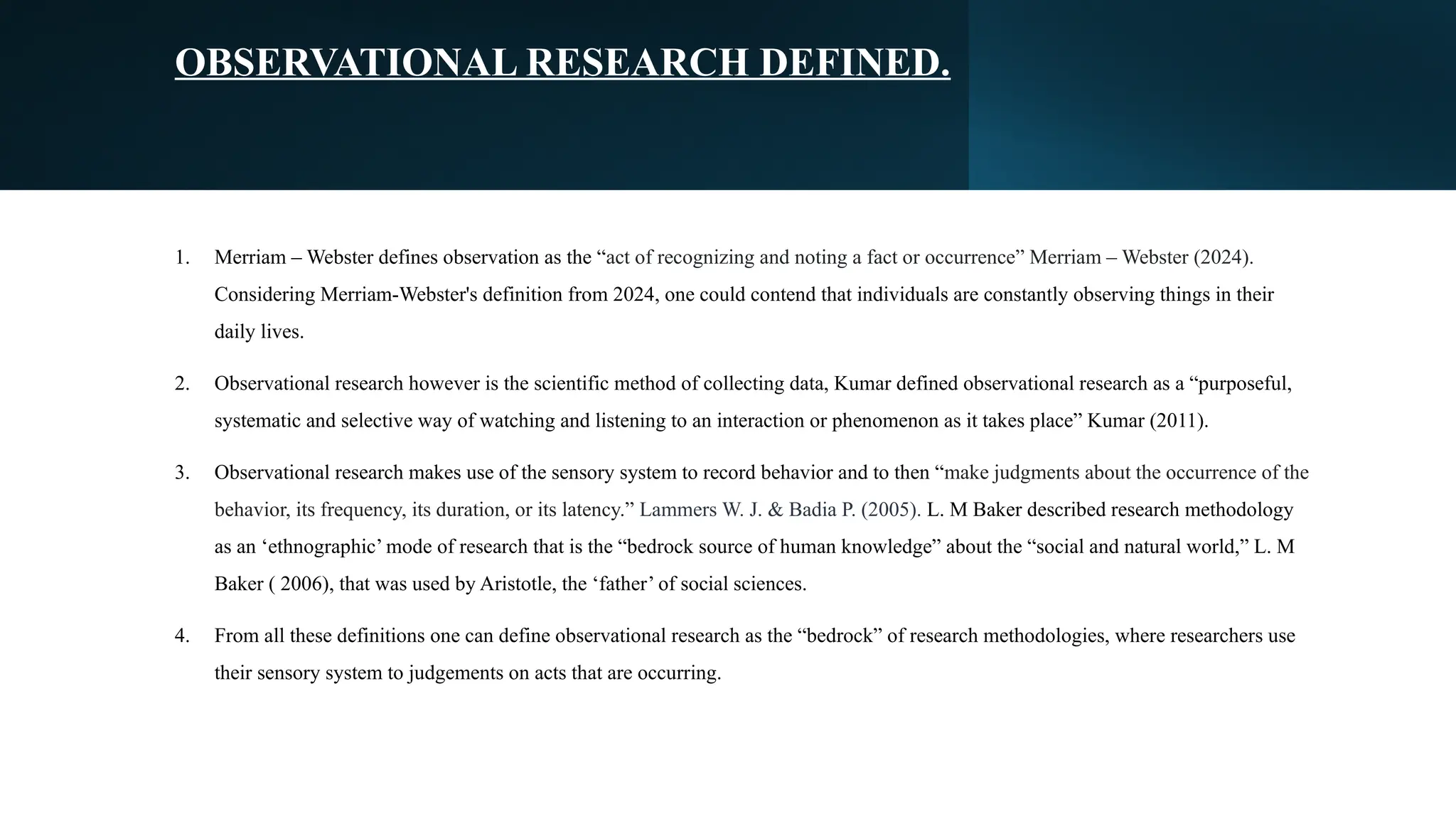 RESEARCH OBSERVATION METHODOLOGYMBA LEVEL.pptx