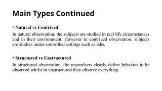 RESEARCH OBSERVATION METHODOLOGYMBA LEVEL.pptx
