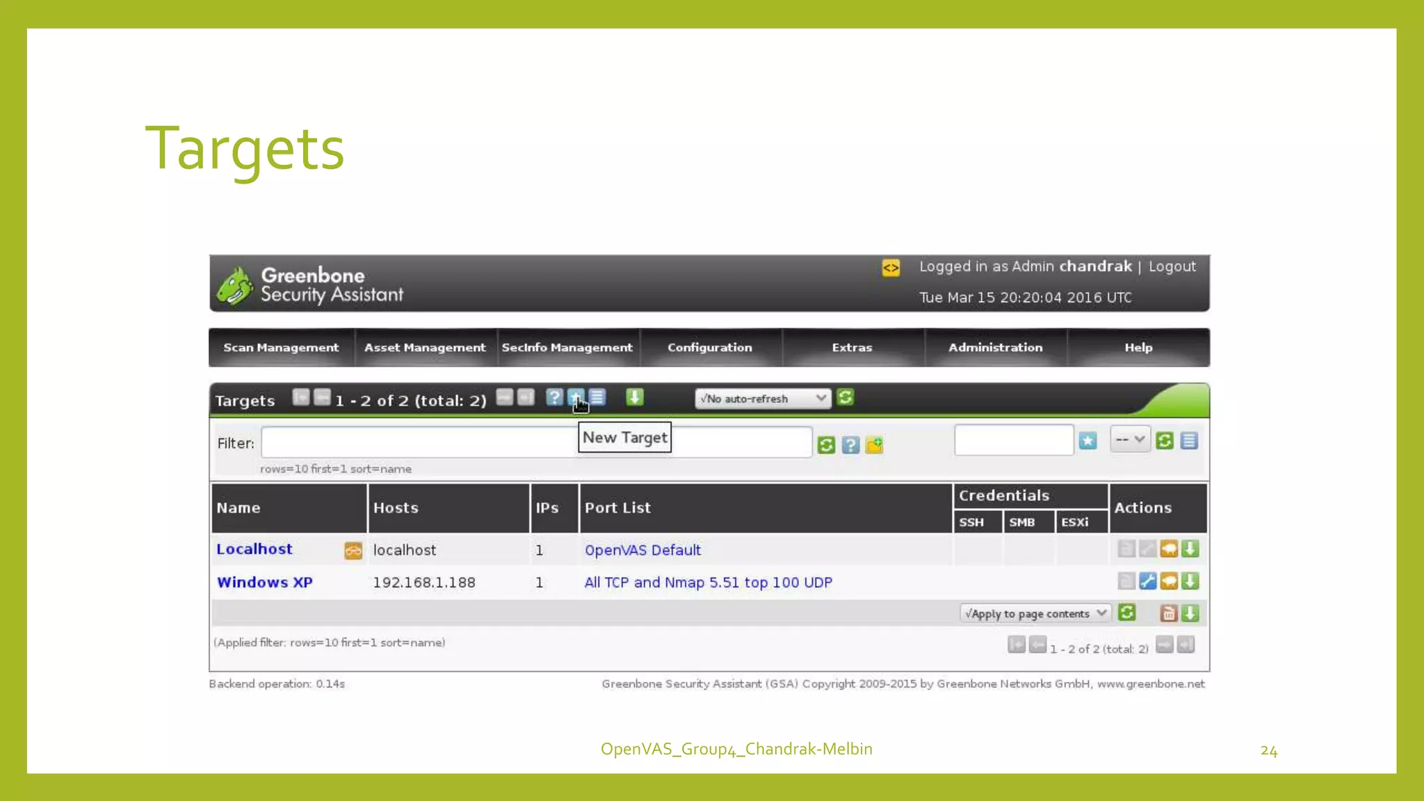 OpenVAS: Vulnerability Assessment Scanner | PPTX
