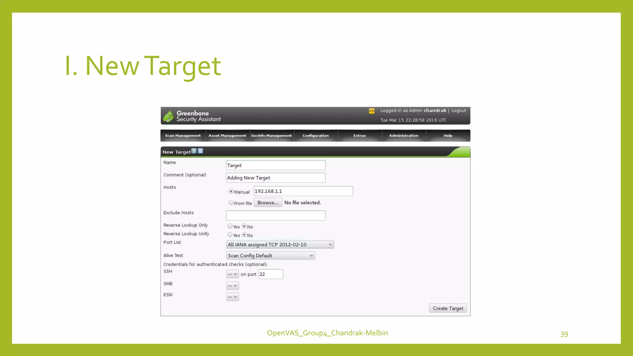 OpenVAS: Vulnerability Assessment Scanner | PPTX