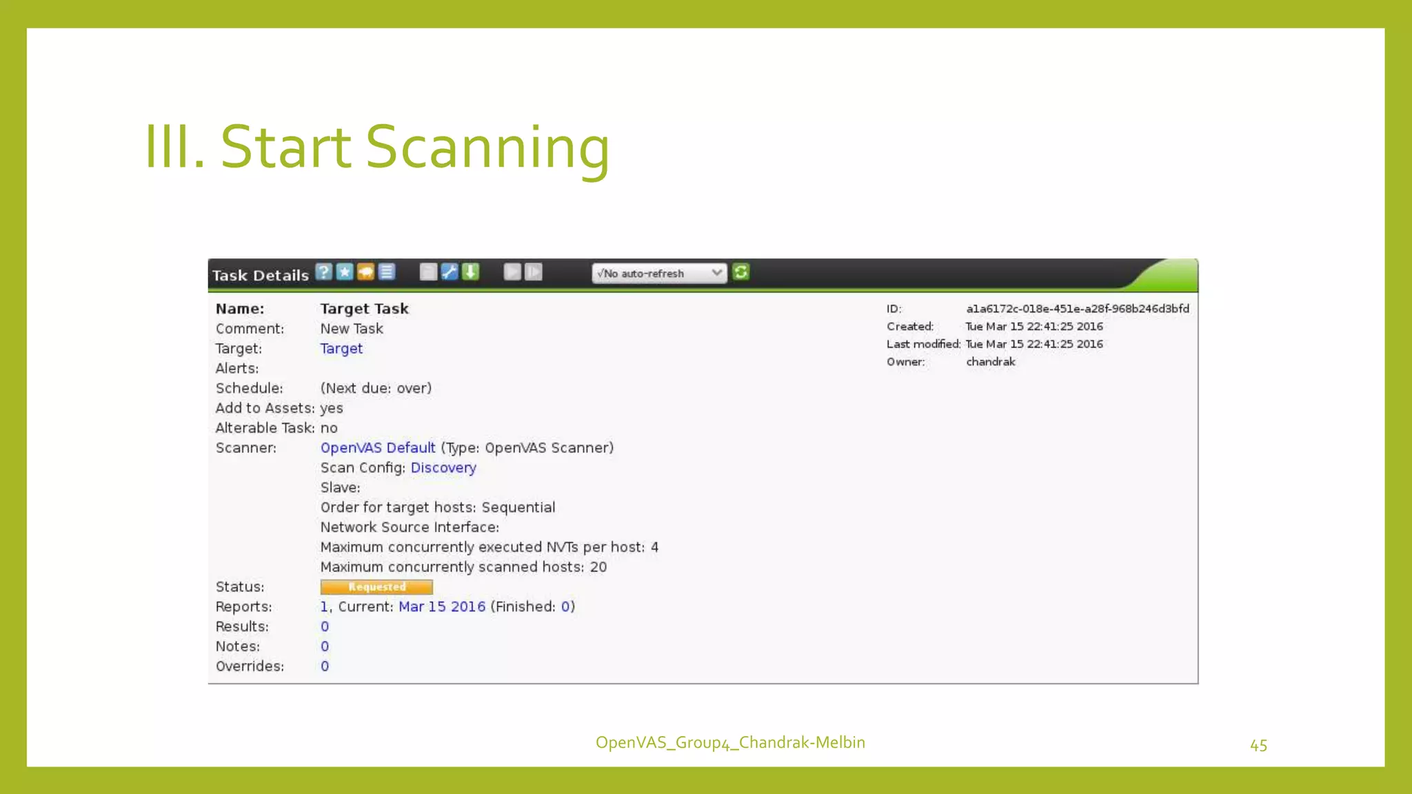 OpenVAS: Vulnerability Assessment Scanner | PPTX
