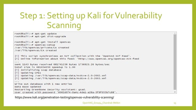 OpenVAS: Vulnerability Assessment Scanner | PPTX