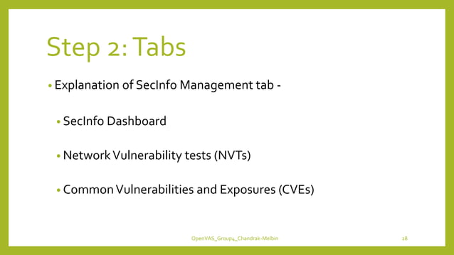 OpenVAS: Vulnerability Assessment Scanner | PPTX