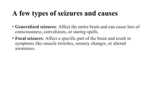 pharmacology-a summary of anti epileptic drugs | PPT