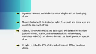 Peptic ulcers and treatment | PPTX | Digestive Disorders | Diseases and ...